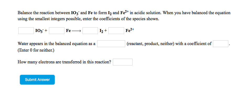 Solved Balance the reaction between Ni2+ and Br to form Ni | Chegg.com