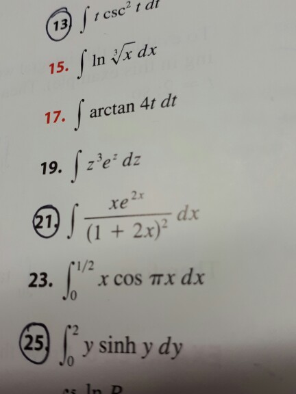 Solved integral t csc^2 t dt integral ln 3 squareroot x dx | Chegg.com