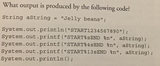 Solved What Output Is Produced By The Following Code String