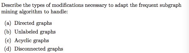 Solved Describe the types of modifications necessary to | Chegg.com