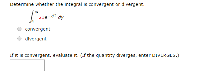 Solved Determine whether the integral is convergent or | Chegg.com Solved Determine whether the integral is convergent or | Chegg.com