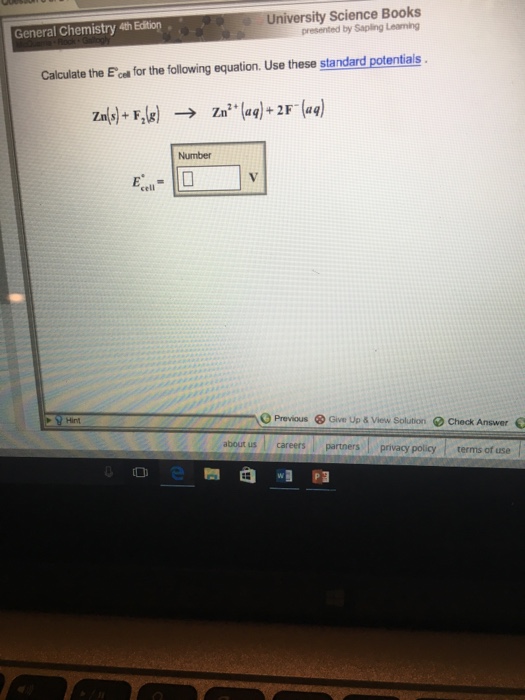 Solved Calculate The E Degree Cell For The Following