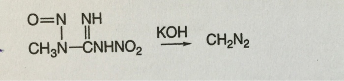Solved KOH CH2N CH3N-CNHNO2 | Chegg.com