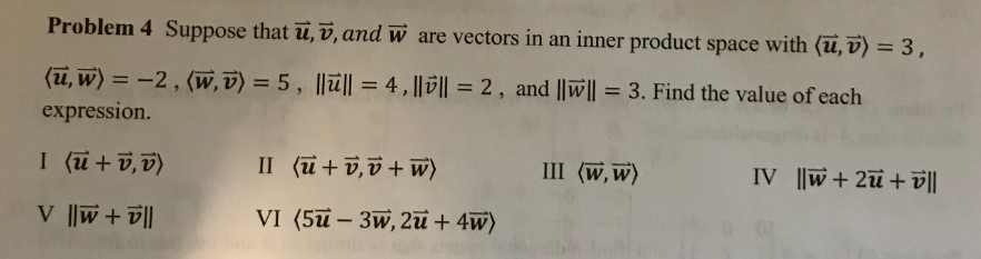 Solved Suppose that u vector, v vector, and w vector are | Chegg.com