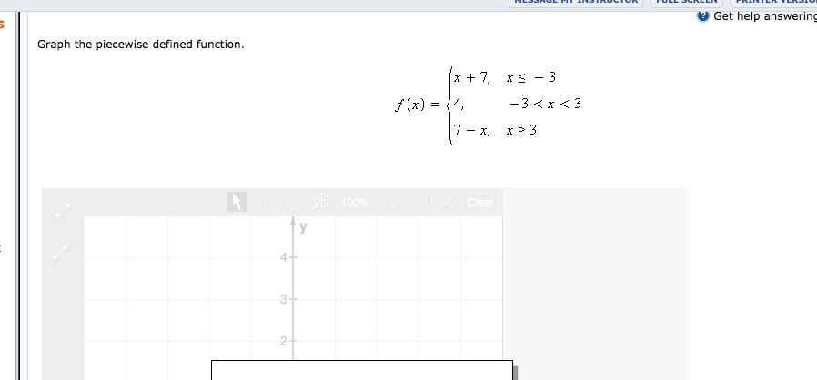 Solved Graph the piecewise defined function. | Chegg.com