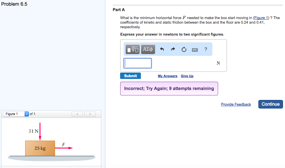 Solved What is the minimum horizontal force F needed to make | Chegg.com