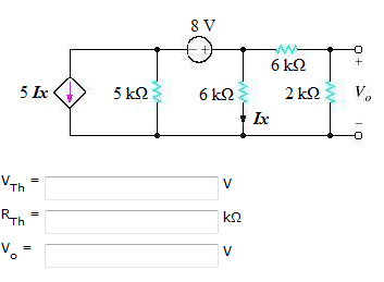 Solved Use Th venin s theorem to find Vo in the circuit in | Chegg.com