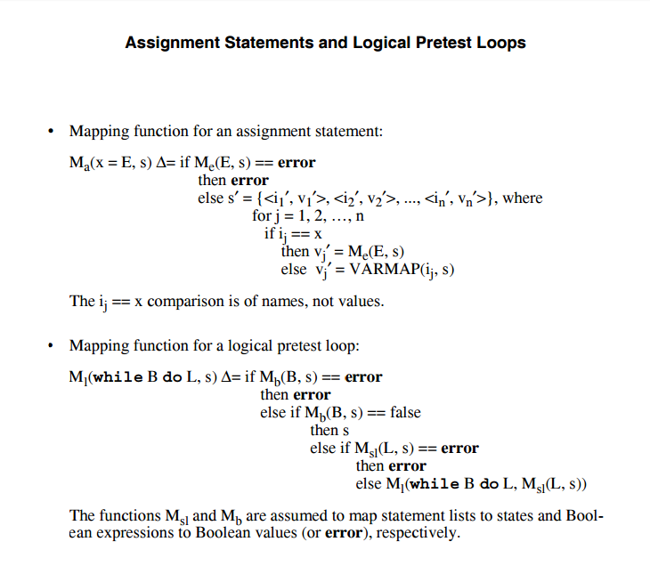 Solved Write a denotational semantics mapping function for | Chegg.com Solved Write a denotational semantics mapping function for | Chegg.com