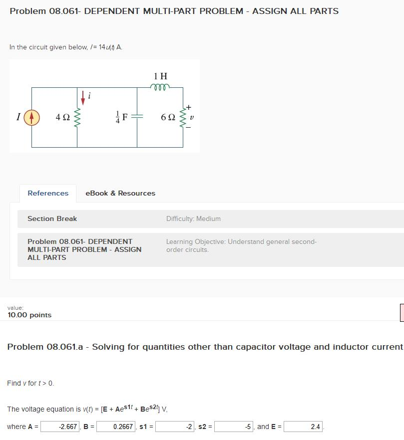 Solved Problem 08061 Dependent Multi Part Problem Assign 9663