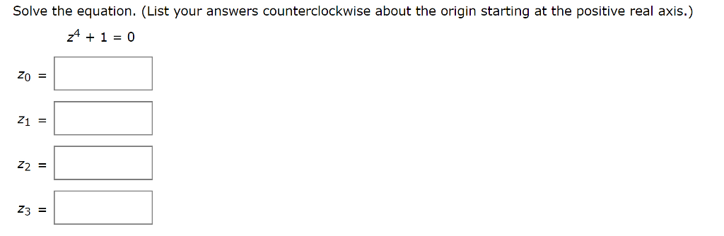 Solved Solve the equation. (List your answers | Chegg.com
