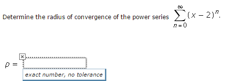 Solved Determine the radius of convergence of the power | Chegg.com