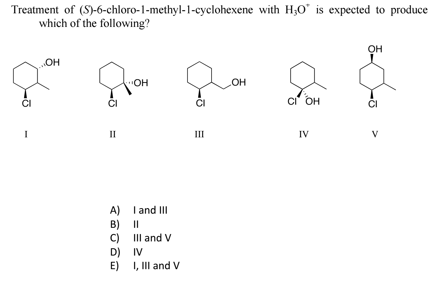 Solved Which of the alkenes shown below would produce a | Chegg.com