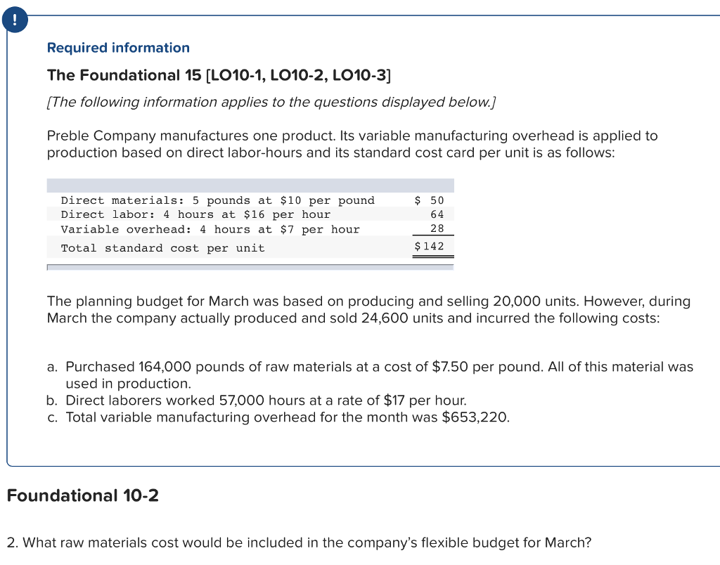 Solved Requiredi The Foundational 15 [LO10-1, LO10-2, | Chegg.com
