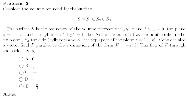 Solved Consider the volume bounded by the surface. S=S1 S2 | Chegg.com