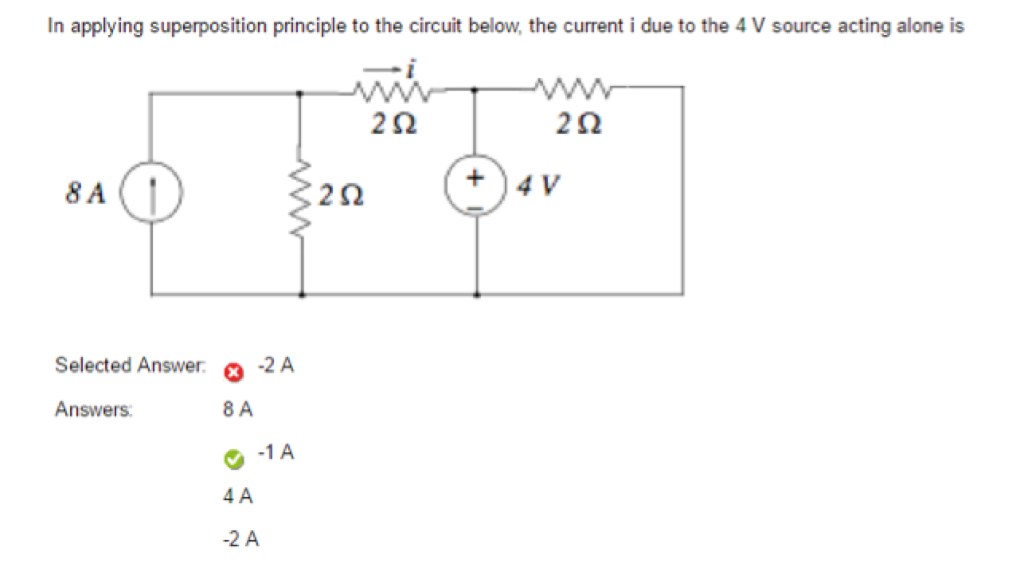 Solved In applying superposition principle to the circuit | Chegg.com