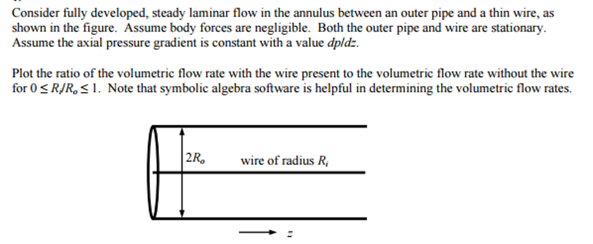 Consider fully developed, steady laminar flow in the | Chegg.com