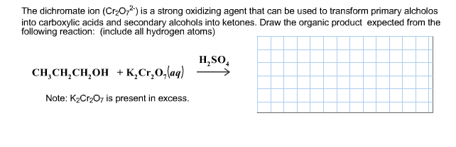 Solved The dichromate ion (Cr_2O_7^2-) is a strong oxidizing | Chegg.com
