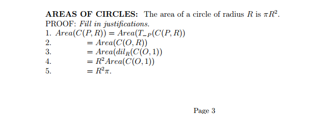 Area Of Circle Proof