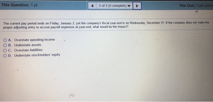 Solved The current pay period ends on Friday. January 2, yet | Chegg.com