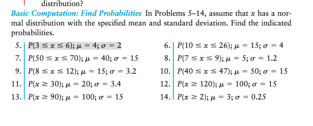 Solved Assume That X Has A Normal Distribution With The