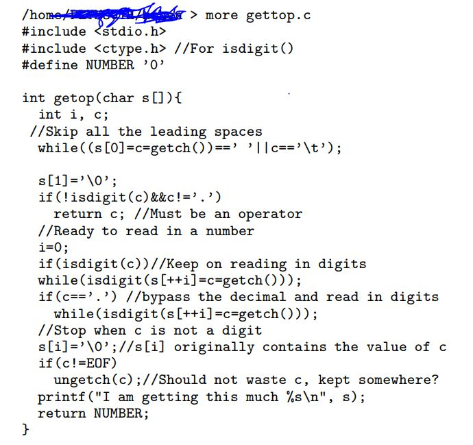 extend the postfix evaluation program so that | Chegg.com