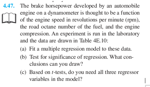 Solved The brake horsepower developed by an automobile | Chegg.com