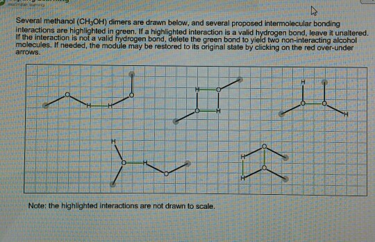 Solved Several methanol (CH3OH) dimers are drawn below, and | Chegg.com