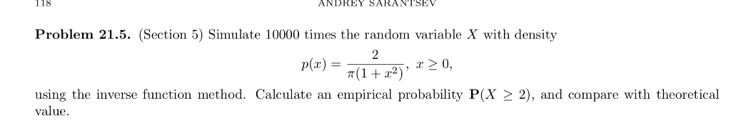 using python. Simulate 10000 times the random | Chegg.com