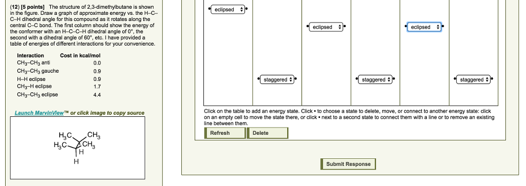 Solved The structure of 2, 3-dimethylbutane is shown in the | Chegg.com