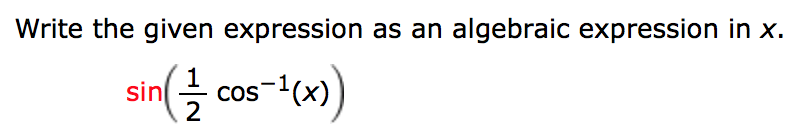 Solved Write the given expression as an algebraic expression | Chegg.com