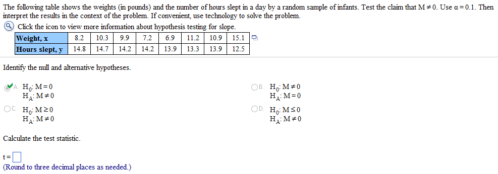 The following table shows the weights (in pounds) and | Chegg.com