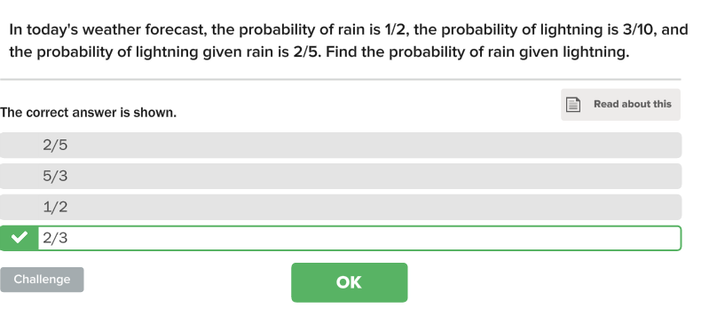 Solved In today's weather forecast, the probability of rain | Chegg.com