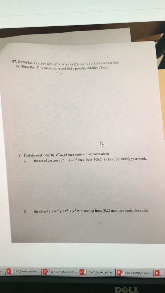 Solved Let F(x, y) = (2x + y^2 + 3x^2y)i + (2xy + x^2 + | Chegg.com