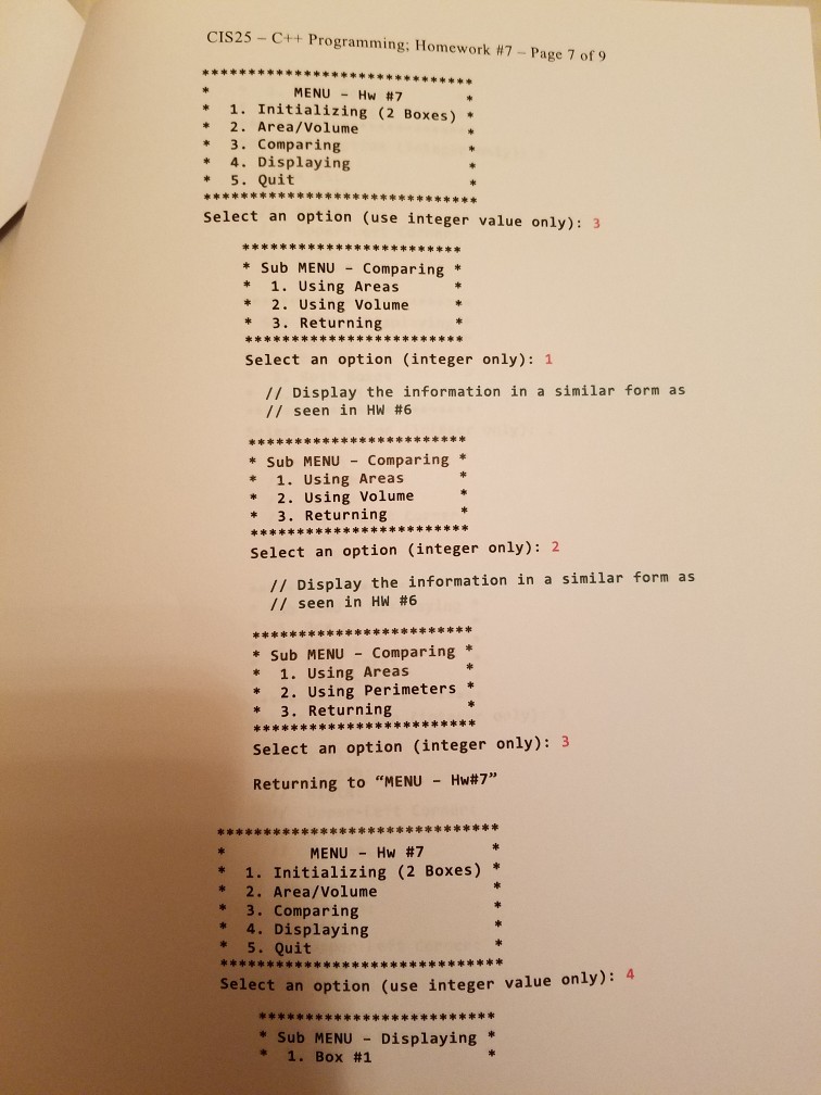 CIS25-C++ Programming; Homework #7 _ Page 1 of 9 | Chegg.com