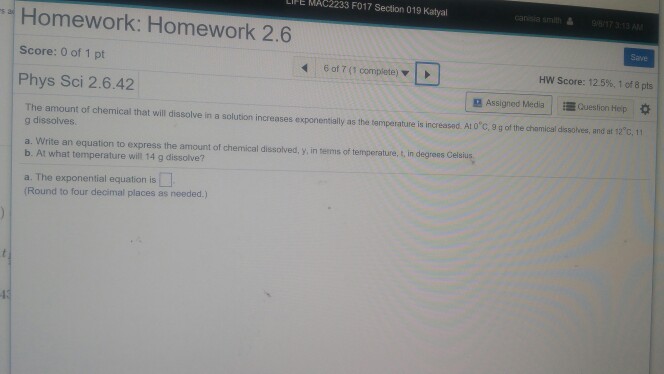 Solved 017 Section 019 Katyal Ework Homework 2 6 Score 0