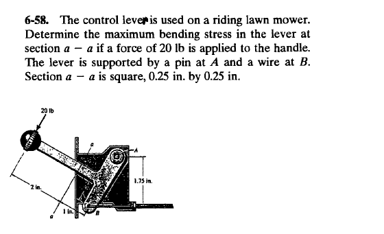 Solved The control lever is used on a riding lawn mower. | Chegg.com