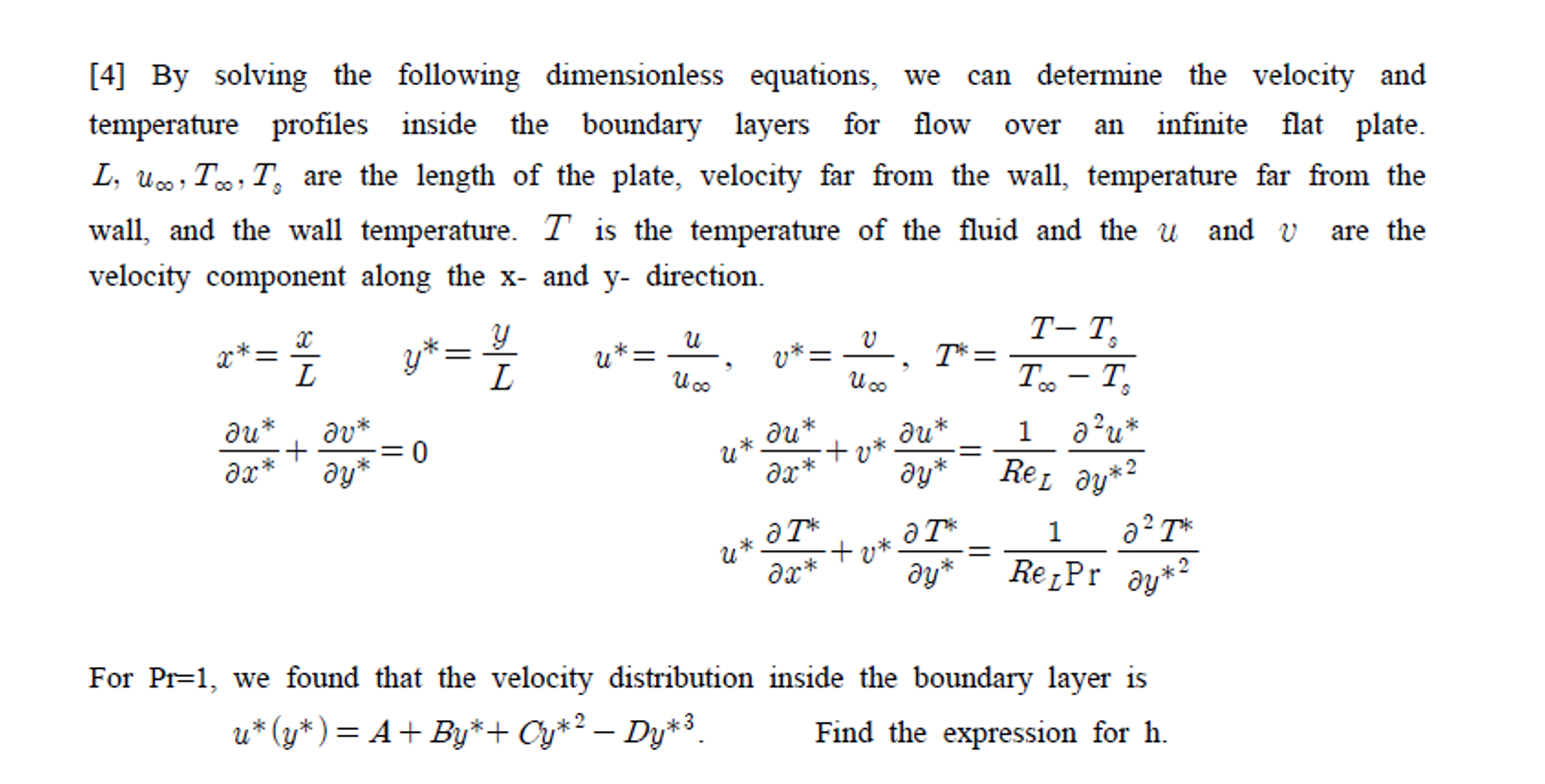 Solved By solving the following dimensionless equations, we | Chegg.com