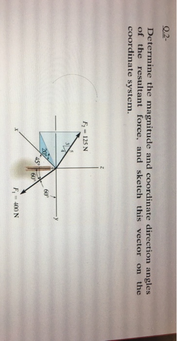 Solved Determine the magnitude and coordinate direction | Chegg.com