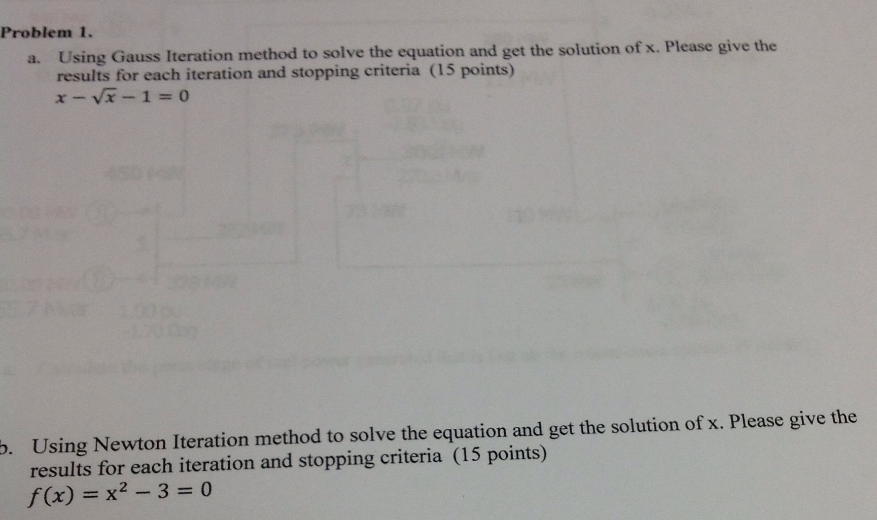 Using Gauss Iteration method to solve the equation | Chegg.com