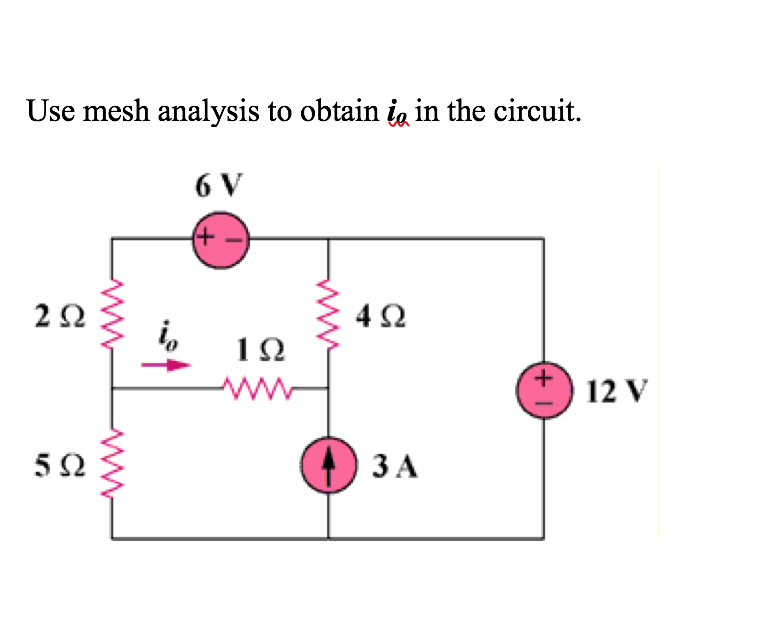 Solved Use mesh analysis to obtain ia in the circuit. 6 V 2? | Chegg.com