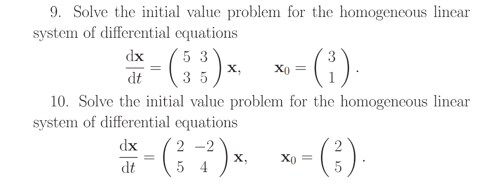 Solved 9. Solve the initial value problem for the | Chegg.com