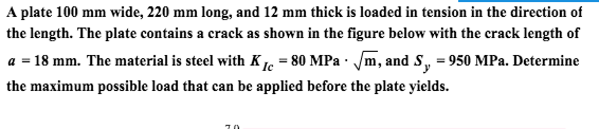 Solved A plate 100 mm wide, 220 mm long, and 12 mm thick is | Chegg.com