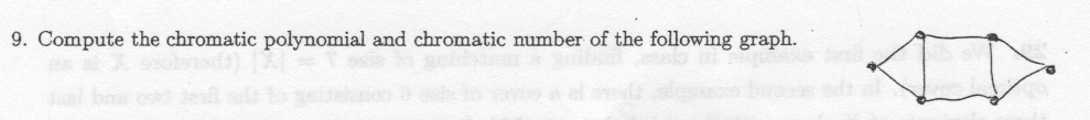 Solved Compute the chromatic polynomial and chromatic number | Chegg.com