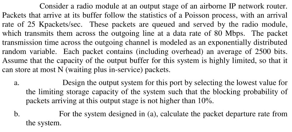Consider a radio module at an output stage of an | Chegg.com