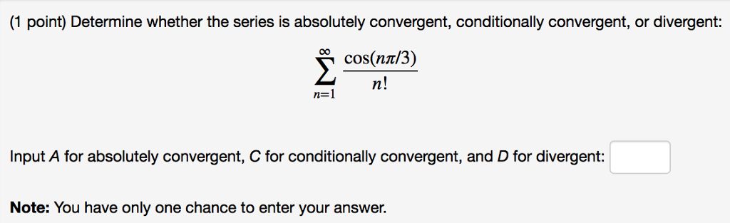 Solved Determine whether the series is absolutely | Chegg.com