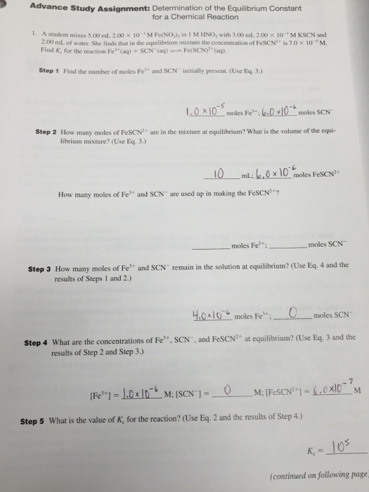 Solved Advance Study Assignment: Determination of the | Chegg.com