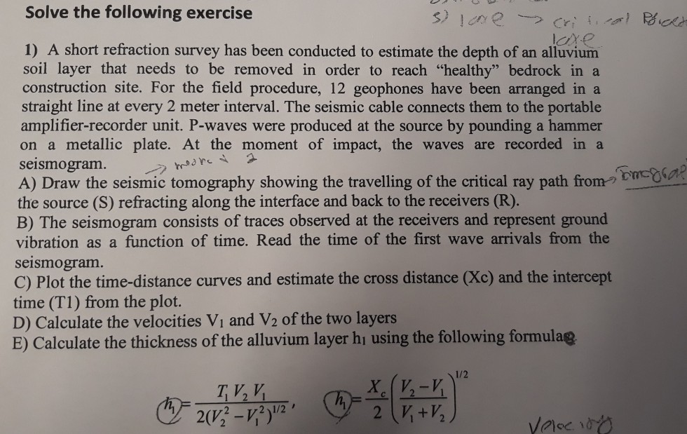Solved Solve the following exercise 1) A short refraction | Chegg.com