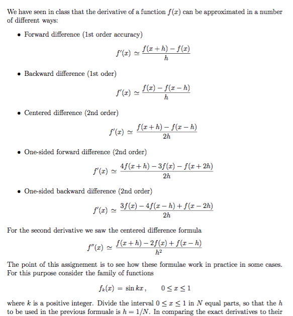 Solved We have seen in class that the derivative of a | Chegg.com