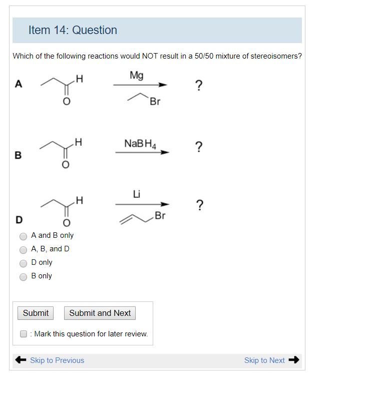 Solved Which of the following reactions would NOT result in | Chegg.com
