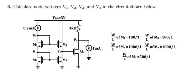 Solved 3. Calculate node voltages Vi, V2, V3, and V4 in the | Chegg.com